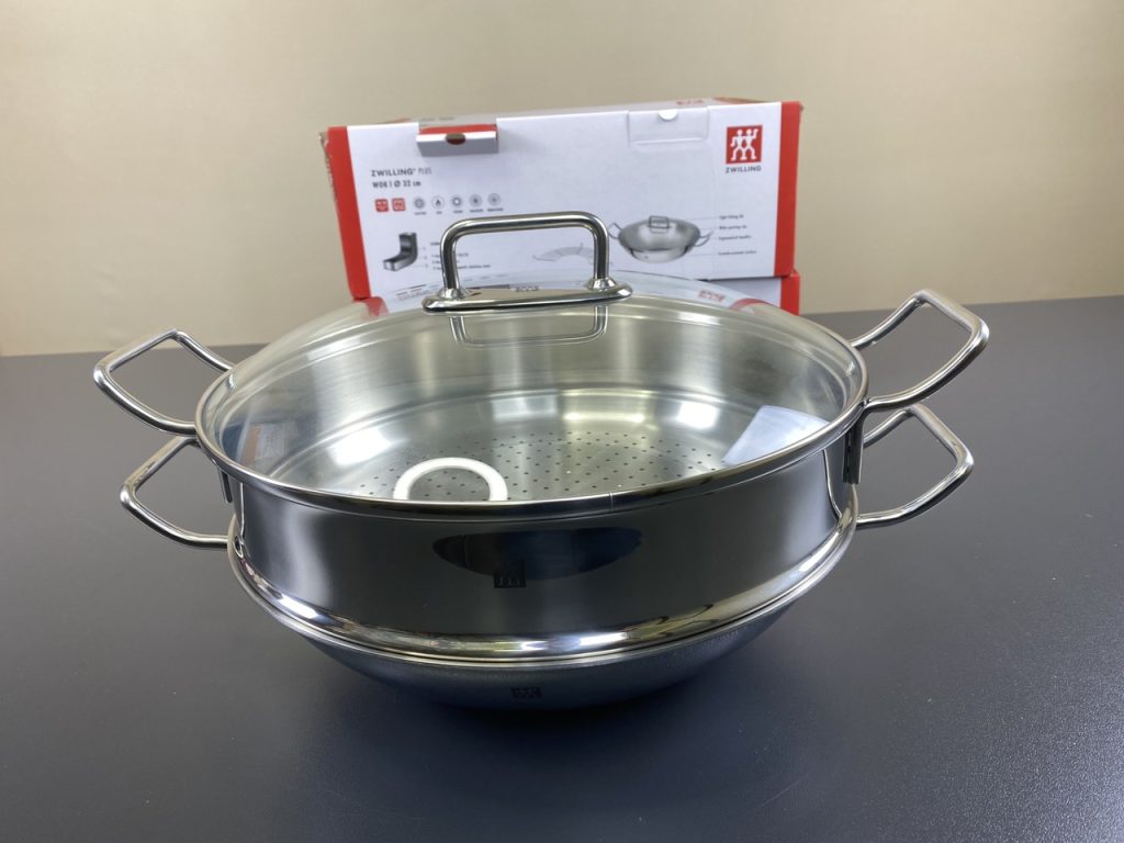 CHẢO TỪ ZWILLING PLUS WOK 32CM KÈM XỬNG HẤP - Nhà bếp 89 - Đồ Gia Dụng Cao Cấp Châu Âu